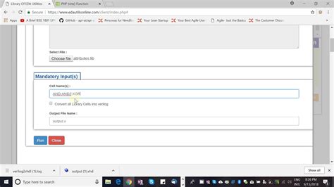 Run Online Library To Verilog Converter Lib2verilog Youtube