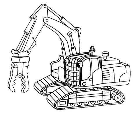 Lustiger Kleiner Bagger Zum Ausmalen Kostenlos Malvorlagen Und Ausmalbilder Zum Ausdrucken