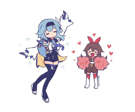 Chaopiico Amber Genshin Impact Eula Genshin Impact Genshin