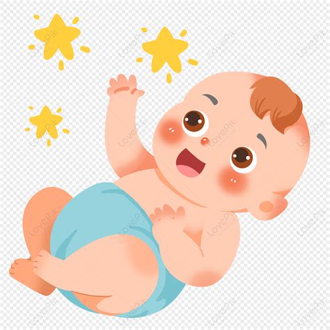 손으로 그린 귀여운 아기 Png 일러스트 무료 다운로드 Lovepik