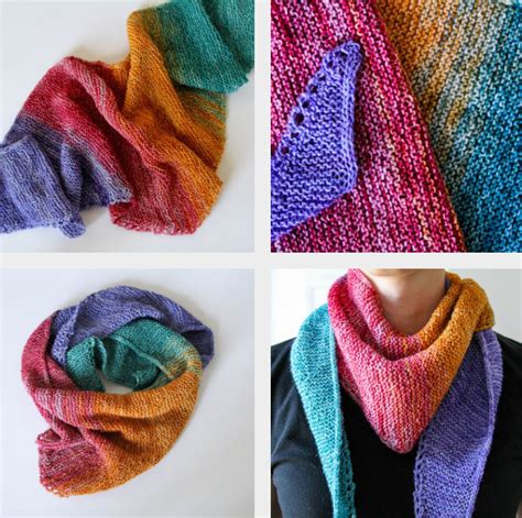 Super Simple Sock Shawl Free Pattern Knitting Bee