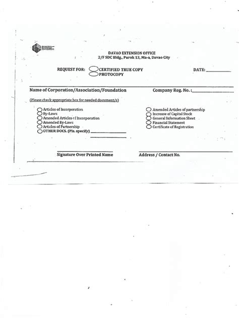 Ctc Form 1 Pdf
