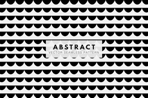 Premium Vector Semi Circle Line Abstract Seamless Repeat Pattern