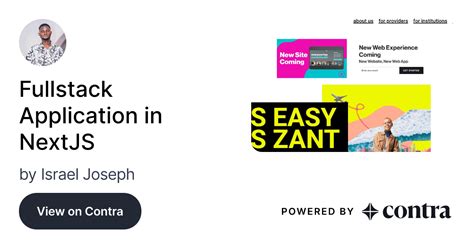 Fullstack Application In Nextjs By Israel Joseph