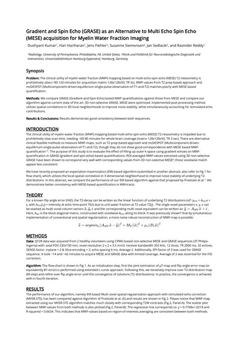 Pdf Gradient And Spin Echo Grase As An Alternative To Multi Echo Spin Echo