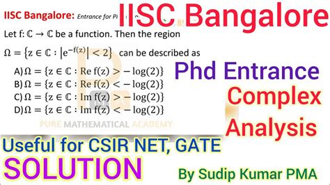 iisc bangalore phd mathematics entrance complex analysis solution