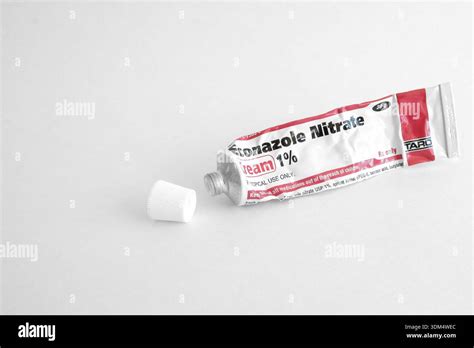 Used And Squeezed Tube Of Taro Brand Econazole Nitrate Cream 1