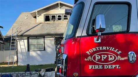 Firefighters Rescue Woman From Burning House In Porterville