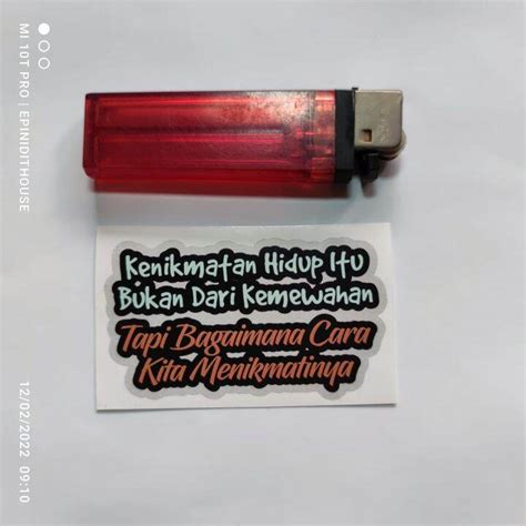 Stiker Kenikmatan Hidup Humor Lucu Viral Nyleneh Meme Motor Lazada