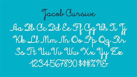 Jacob Cursive Font