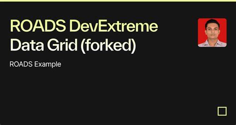 ROADS DevExtreme Data Grid Forked Codesandbox