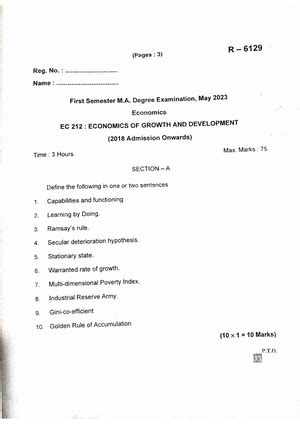 Solved Distinguish Between PRF And SRF Econometrics And Research Methodology EC Studocu