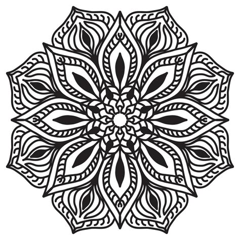 Mandala Pattern Abstract Floral Ornament 23006453 Vector Art At Vecteezy