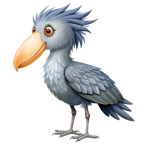 Cute Cartoon Shoebill Stork Clipart Illustration Cartoon Shoebill