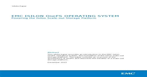 pdf docu33667 white paper emc isilon onefs operating system powering