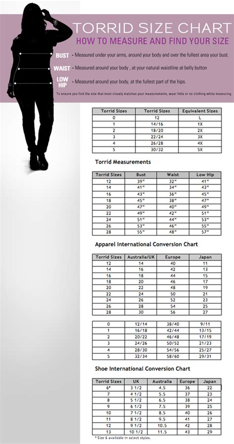 Womens Plus Size Chart Minimalist Chart Design