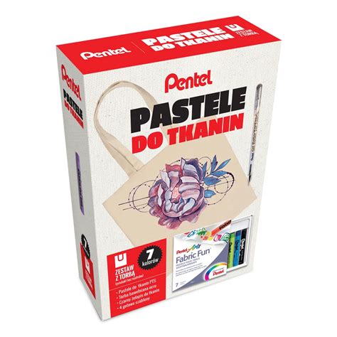 Zestaw Pasteli Do Tkanin 7 Kol Pentel Torba Sztukmania