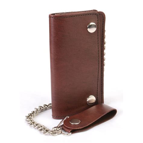 Milwaukee Leather Mlw7884 Mens 6 Inch Antique Brown Leather Bi Fold