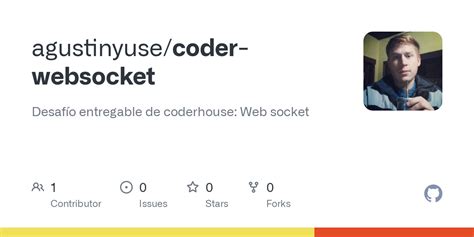Github Agustinyusecoder Websocket Desafío Entregable De Coderhouse Web Socket