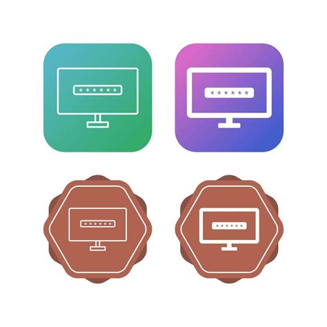System Password Vector Icon 26477490 Vector Art At Vecteezy