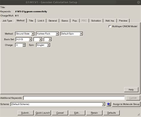 Gaussian Input Files Computational Chemistry Resources