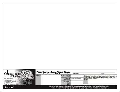 Design Proof Template