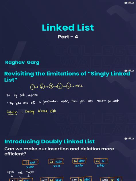 Linked List 04 Class Notes Decode Dsa With C 20 Pdf
