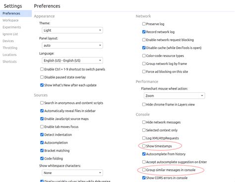 javascript chrome debugger how to turn off console log message
