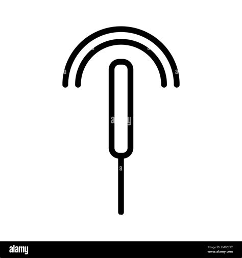 Firecracker Line Icon Isolated On White Background Black Flat Thin