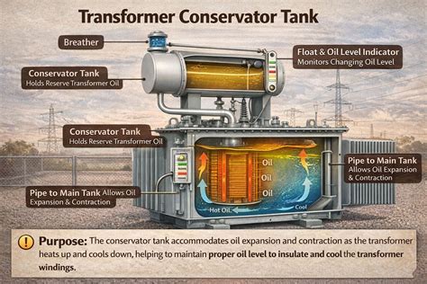 Power Transformer Conservator Tank Electricalknowledge Technical