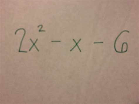 Misscalcul Factoring Ax Bx C