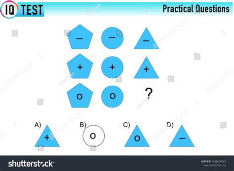 Iq Test Practical Questions Stock Vector Royalty Free 1366670660