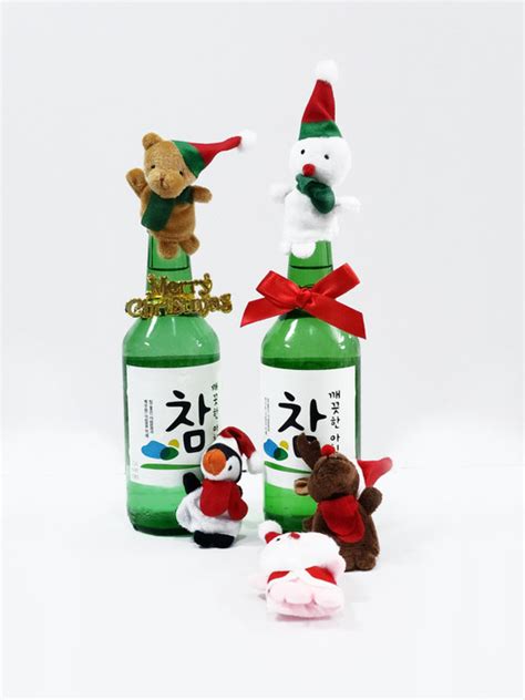 크리스마스 선물 홈 파티 소주 데코 눈사람 루돌프 산타 아이디어스