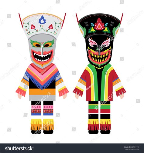 49 Phi Ta Khon Stock Vectors Images And Vector Art Shutterstock
