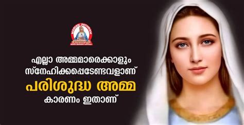 എല്ലാ അമ്മമാരെക്കാളും സ്‌നേഹിക്കപ്പെടേണ്ടവളാണ് പരിശുദ്ധ അമ്മ കാരണം ഇതാണ് Marian Pathram