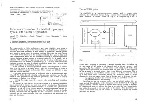 Pdf Performance Evaluation Of A L1ultimicroprocessor System With
