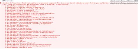 Console Error Thrown When Consuming Stateful Table And Leaving Its Page · Issue 280 · Carbon