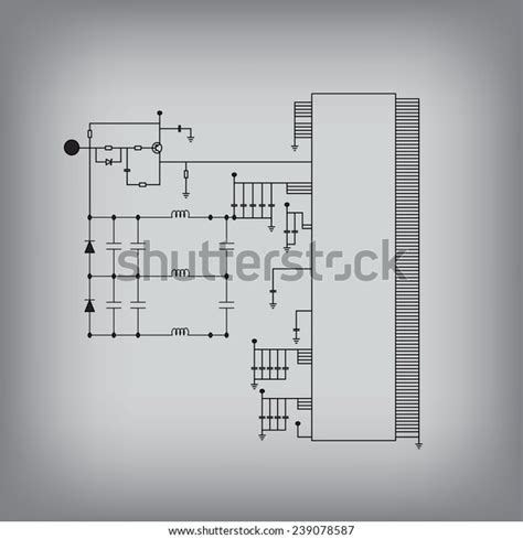 Schematic Diagram Stock Vector Royalty Free Shutterstock