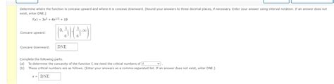 solved determine where the function is concave upward and