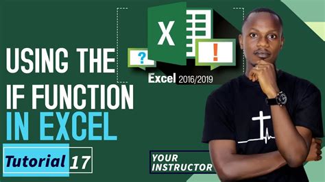 Using The IF Function In Excel Excel Tutorial YouTube