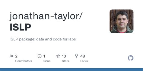 Github Jonathan Taylorislp Islp Package Data And Code For Labs