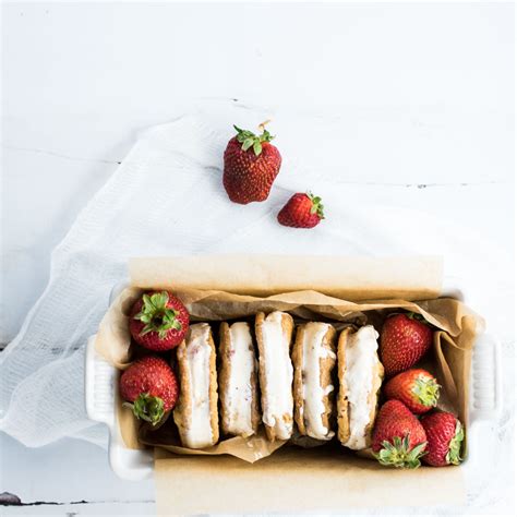 Strawberry Ice Cream Sandwiches