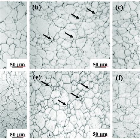 Optical Microstructures Showing The Evolution Of Grain Morphology After