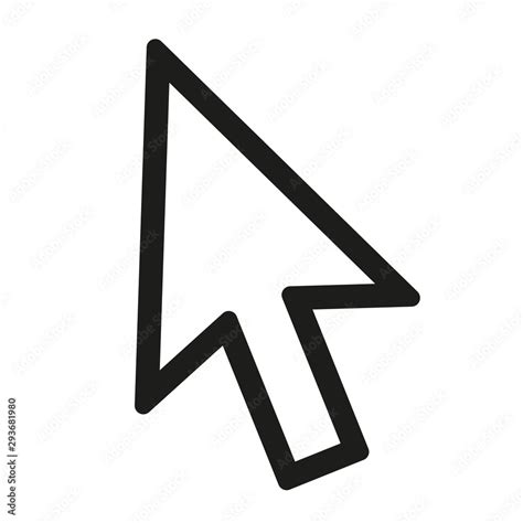 Cursor Mouse Arrow Icon Computer Mouse Pointer Click Variations Stock Vector Adobe Stock