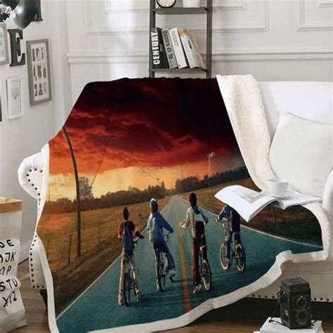 Stranger Things Tv Series Fleece Blanket Stranger Things T Lover C Luxdesigni