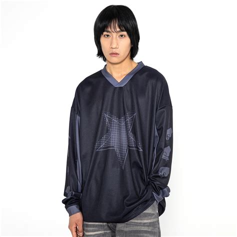 Xtt064 핑거 스타 저지 롱 슬리브 Black 감도 깊은 취향 셀렉트샵 29cm