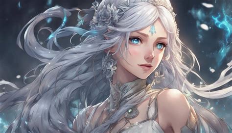 Silvery Hair That Falls Gracefully To Her Waist R By Ajjjjjjjjjjjself