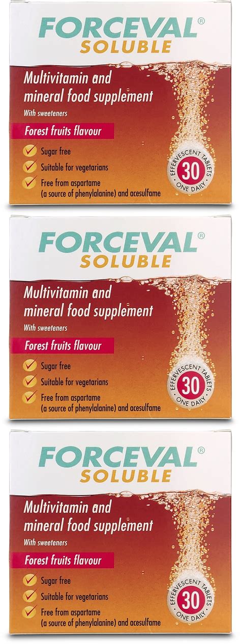 Forceval Soluble Tablets 30 X 2 60 Expiry 2020 For Sale Online Ebay