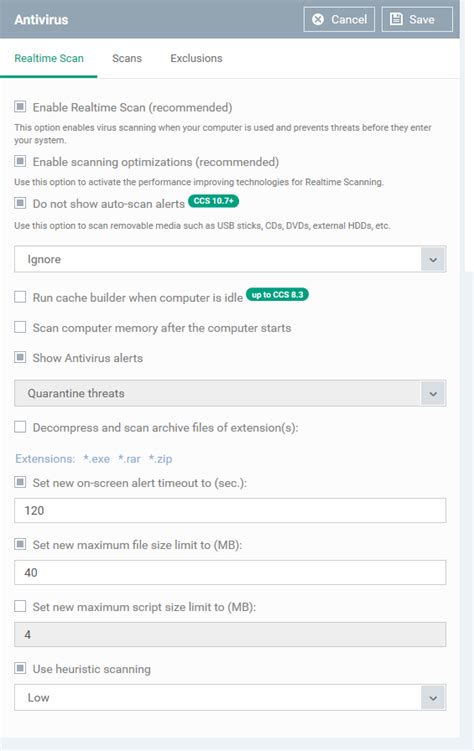 How To Configure Antivirus Settings In A Windows Profile