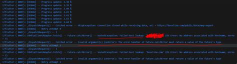 Dio Is Not Catching Socketexception Failed Host Lookup · Issue 1869